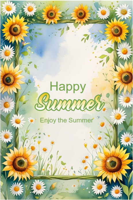 Happy Summer template 2025 | PosterMyWall
