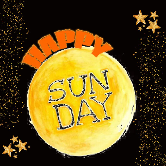 Plantilla de Happy Sunday | PosterMyWall