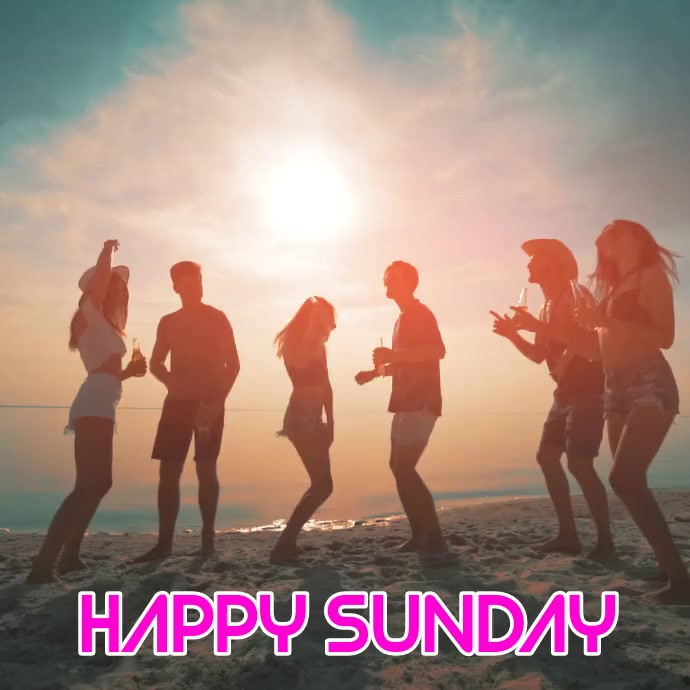 Plantilla de Happy Sunday | PosterMyWall
