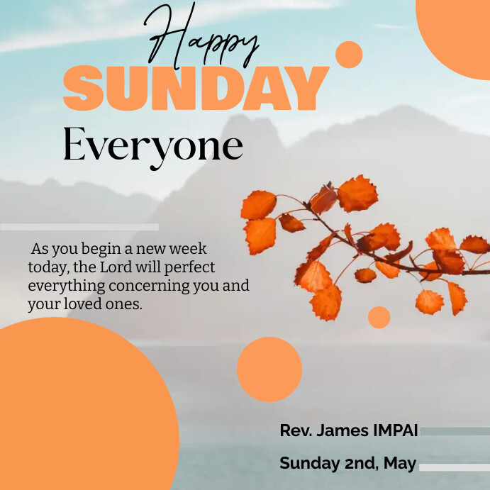HAPPY SUNDAY Template | PosterMyWall