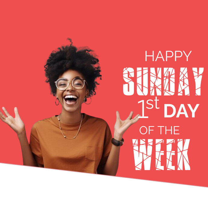Plantilla de happy Sunday design | PosterMyWall