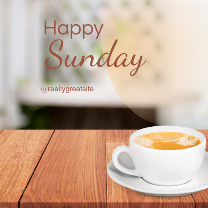 Plantilla de happy sunday | PosterMyWall