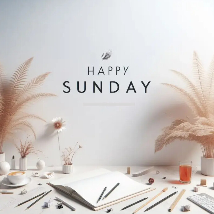 Modèle Happy Sunday | PosterMyWall