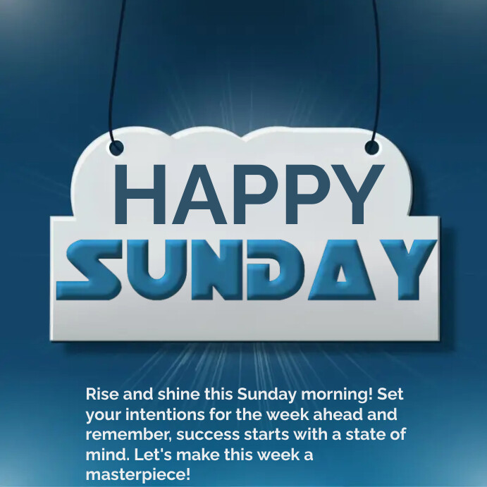HAPPY SUNDAY Template | PosterMyWall