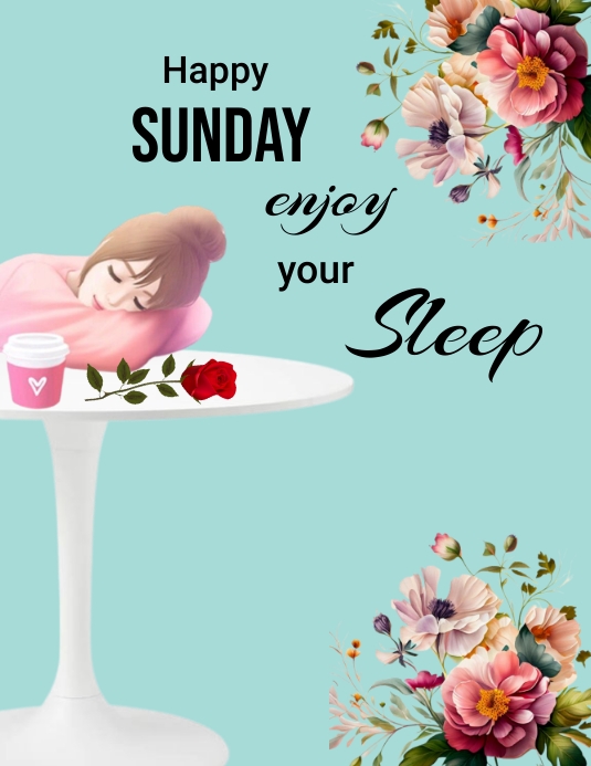 Plantilla de Happy Sunday enjoy | PosterMyWall