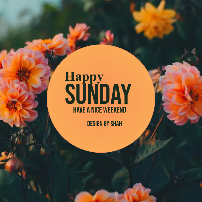 Happy Sunday Instagram post 2024 Template | PosterMyWall