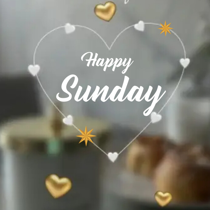Plantilla de Happy Sunday Instagram post | PosterMyWall