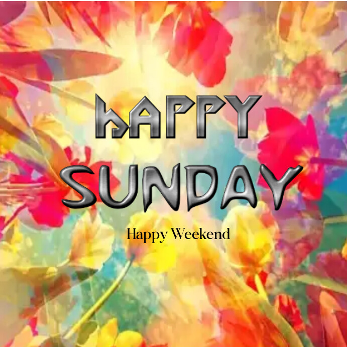 Modèle Happy Sunday Instagram post | PosterMyWall