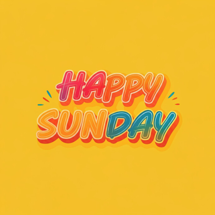 Plantilla de Happy Sunday post | PosterMyWall