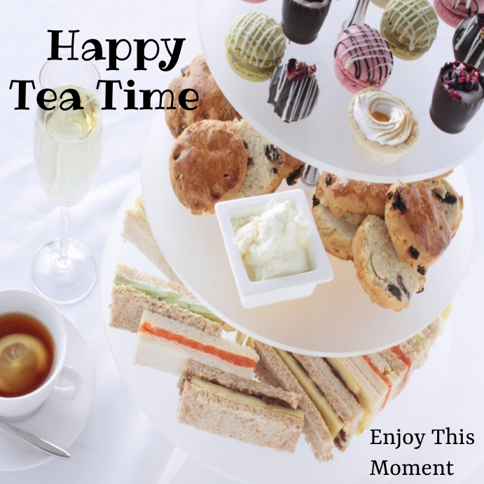 Plantilla de Happy Tea time Instagram post | PosterMyWall