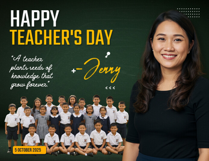 Happy Teacher’s Day Tarpaulin Banner Template | PosterMyWall
