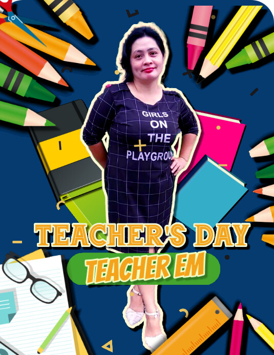 Plantilla de Happy Teacher's Day Ads | PosterMyWall