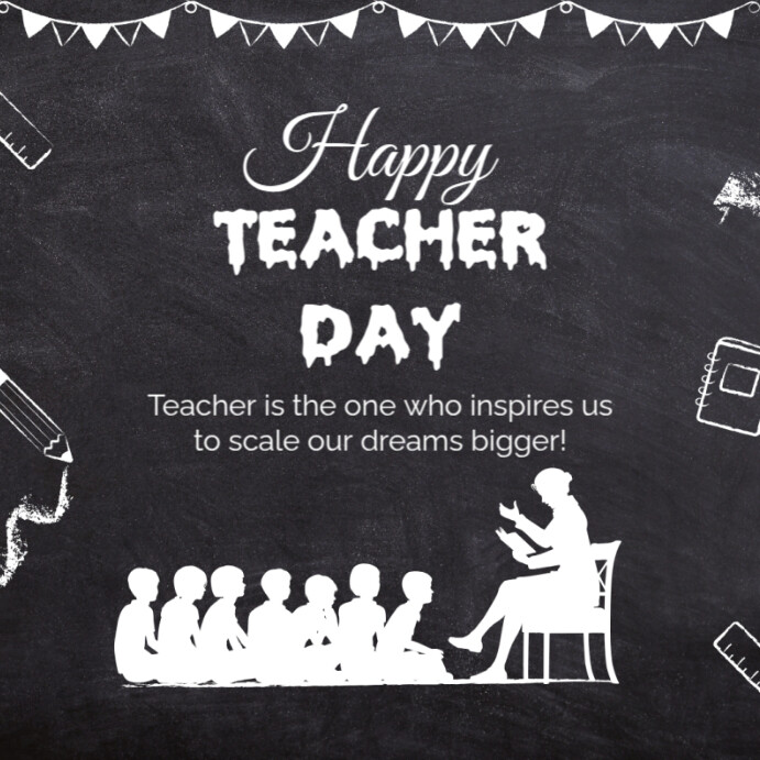 Happy teacher day celebration 5 October 2028 Template | PosterMyWall