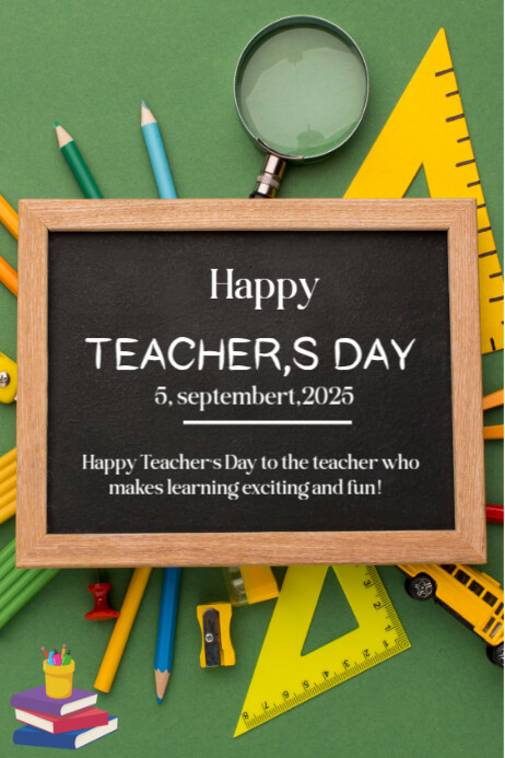 Happy Teacher day template 2025 | PosterMyWall