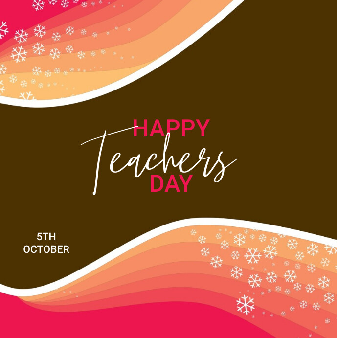 happy teachers day Template | PosterMyWall