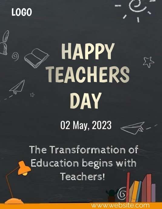 Happy Teachers Day Template | PosterMyWall