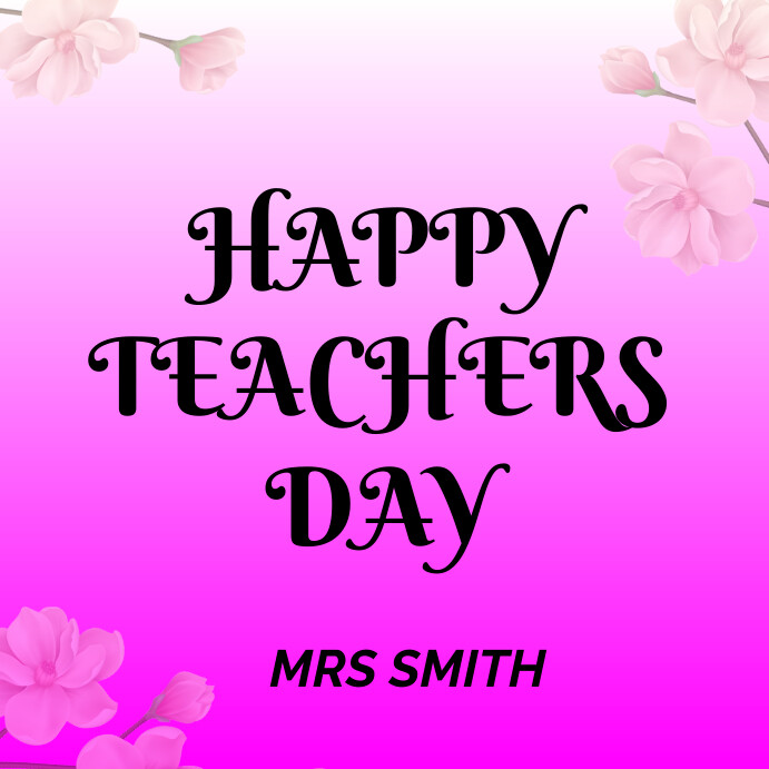 Happy teachers day design template | PosterMyWall