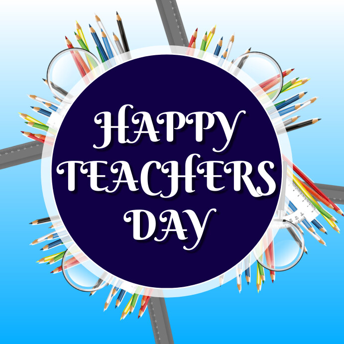 Plantilla de Happy teachers day design template | PosterMyWall