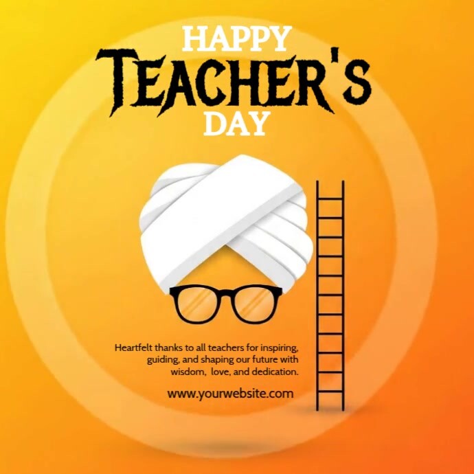 Happy Teachers Day Template | PosterMyWall