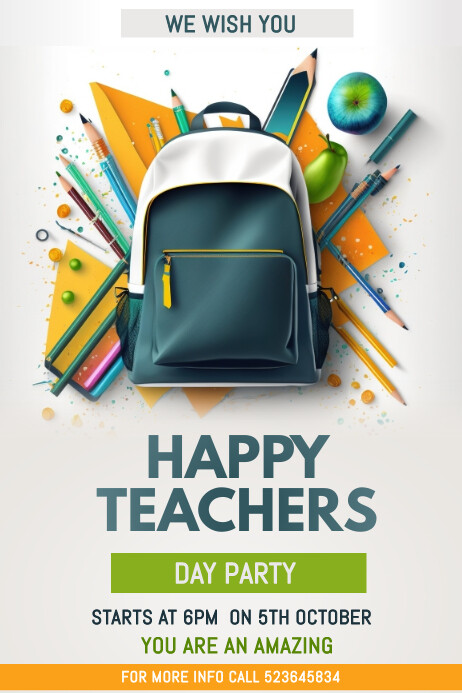 Happy teachers day Template | PosterMyWall