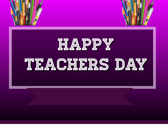 Plantilla de Happy teachers day design template | PosterMyWall