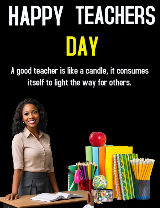 Happy teachers day design Template | PosterMyWall