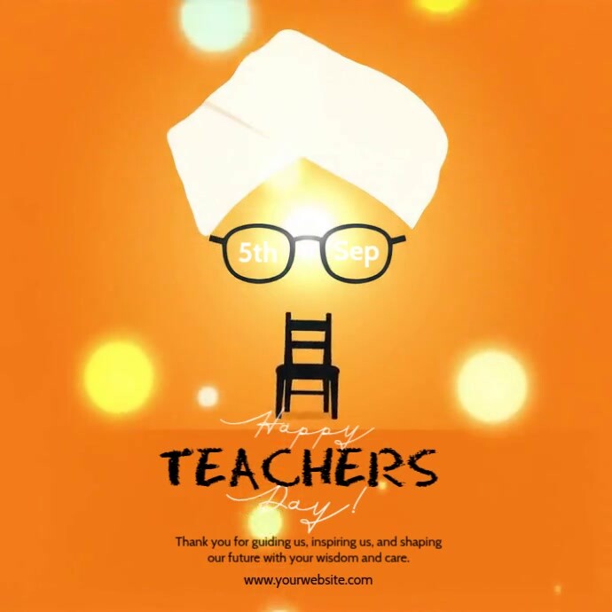 Happy Teachers Day Template | PosterMyWall