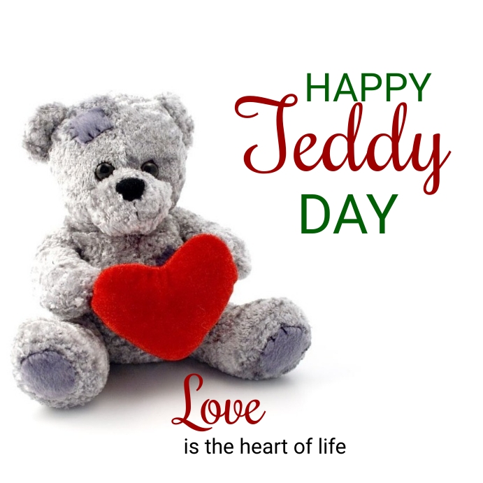 happy teddy day Template | PosterMyWall