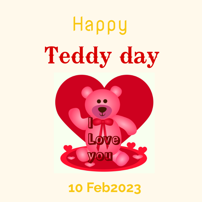 Happy Teddy day Instagram post Template | PosterMyWall