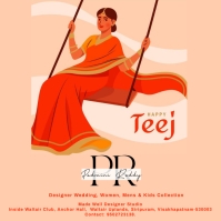 happy Teej Template | PosterMyWall