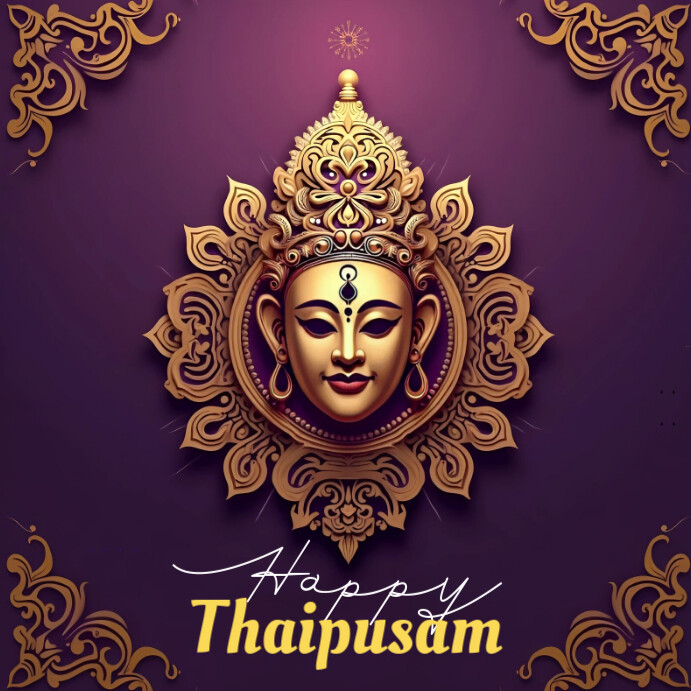 Happy Thaipusam background design Template | PosterMyWall