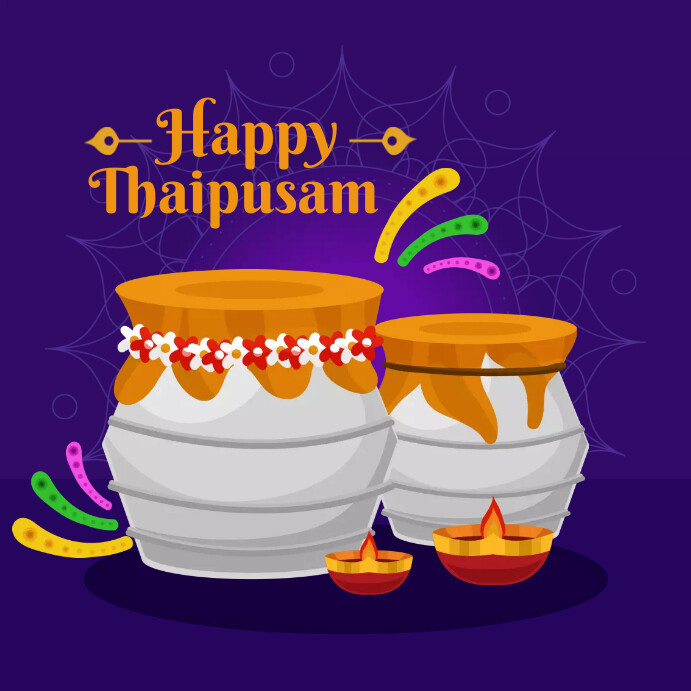 Happy Thaipusam Social Media Post Template | PosterMyWall