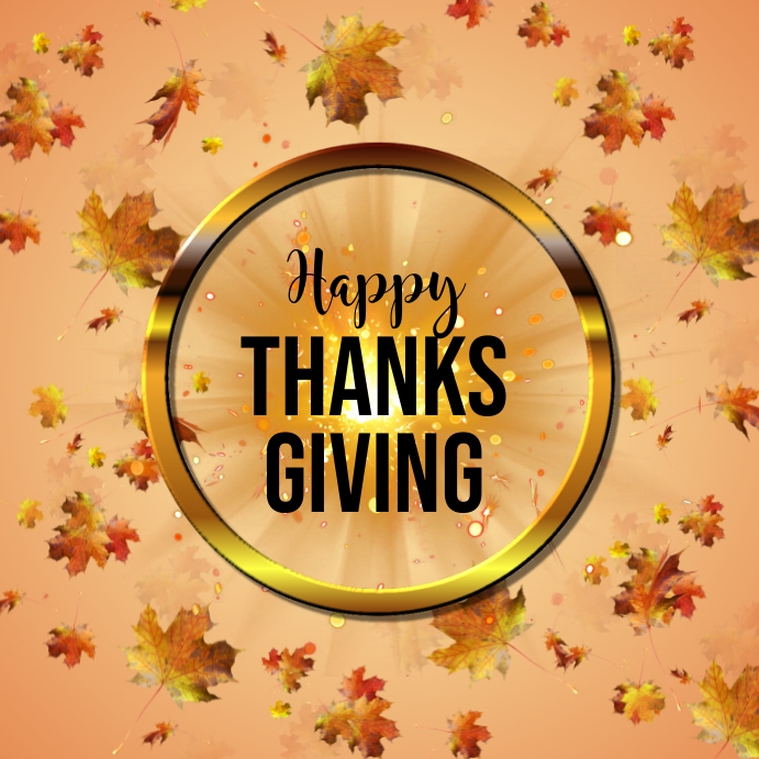 Happy Thanks Giving, Thanksgiving Template | PosterMyWall