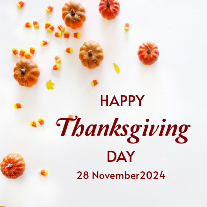 Happy thanks giving 2024 Template | PosterMyWall
