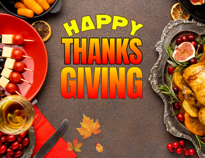 happy thanks giving Template | PosterMyWall