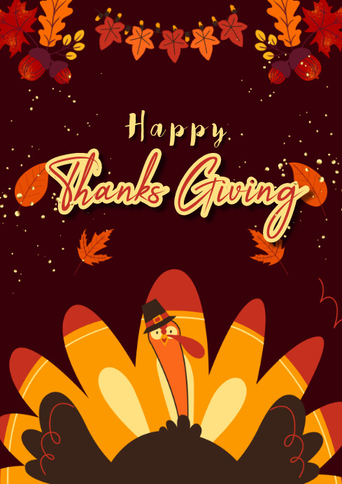 Happy Thanks Giving Template | PosterMyWall