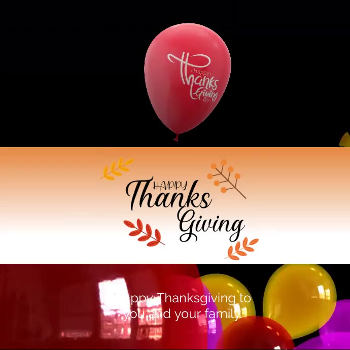 happy thanks giving Template | PosterMyWall