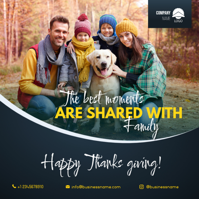 Happy Thanks giving Template | PosterMyWall