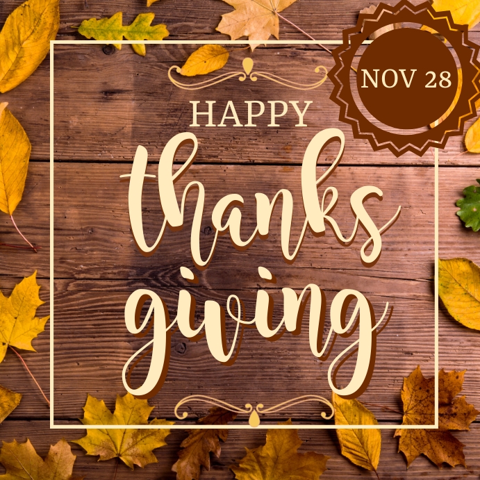Happy Thanks Giving Instagram post template | PosterMyWall