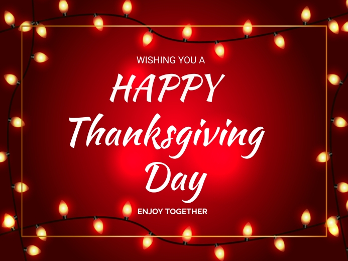 Happy Thanksgiving (1) Template | PosterMyWall