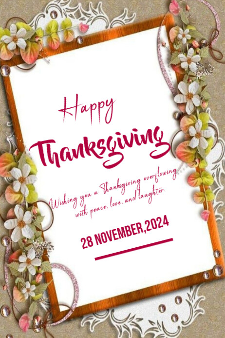 Copy of Happy Thanksgiving 2024 | PosterMyWall