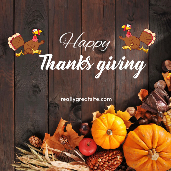 Happy Thanksgiving 2024 Template | PosterMyWall