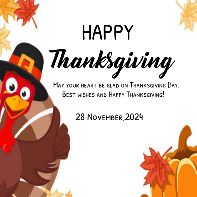 Copy of Happy Thanksgiving 2024 | PosterMyWall