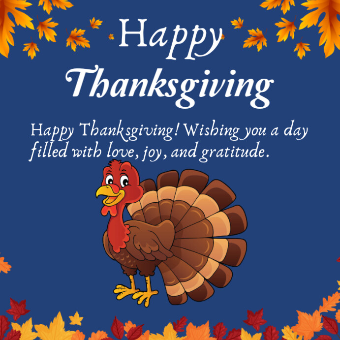 Plantilla de Happy Thanksgiving 2024 | PosterMyWall