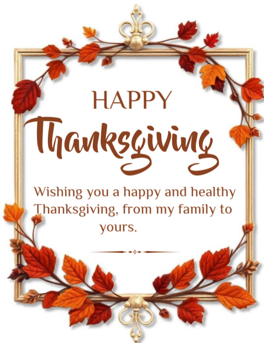 Copy of Happy Thanksgiving 2024 | PosterMyWall