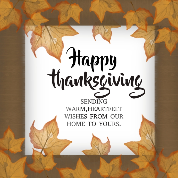 happy thanksgiving card Template | PosterMyWall