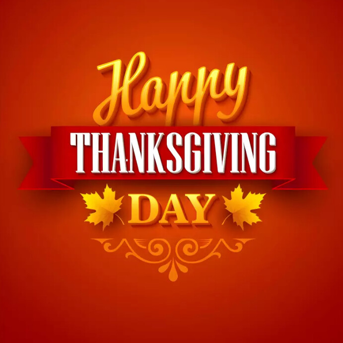 Happy Thanksgiving day celebration template | PosterMyWall