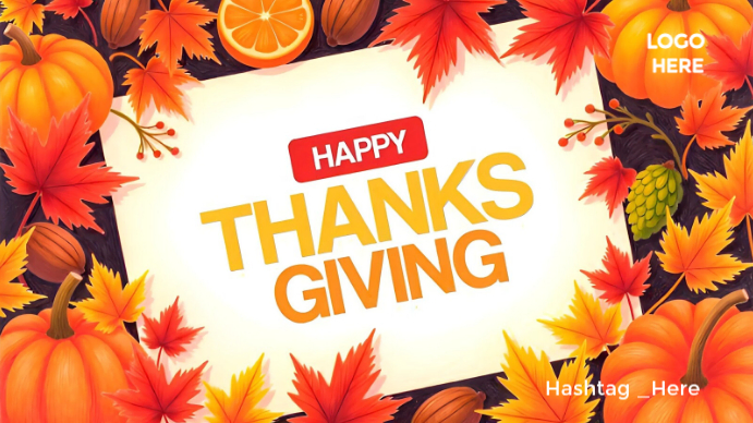 Happy Thanksgiving day Template | PosterMyWall