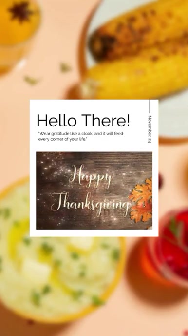 Happy Thanksgiving Day Template | PosterMyWall
