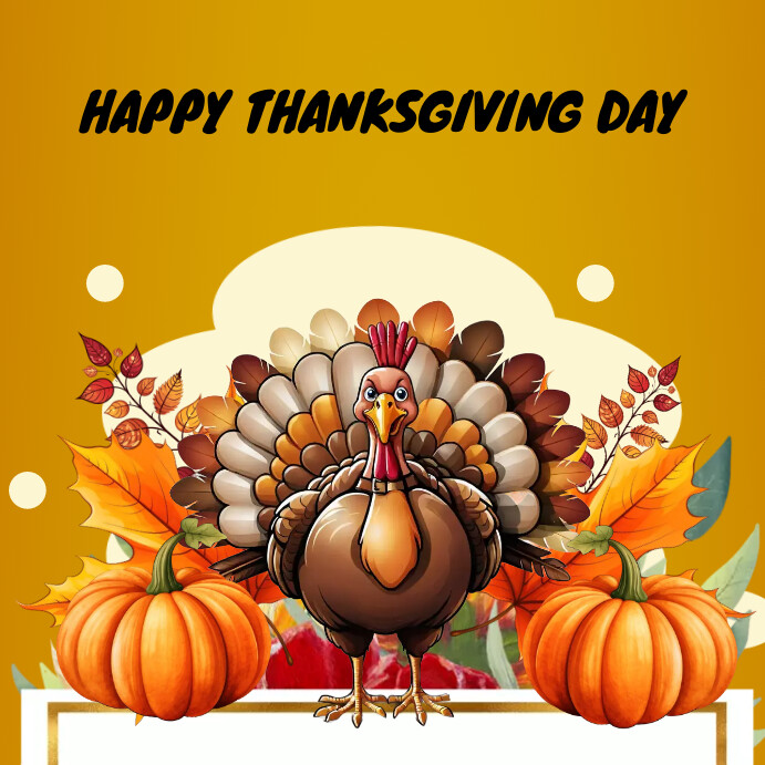 happy thanksgiving day Template | PosterMyWall